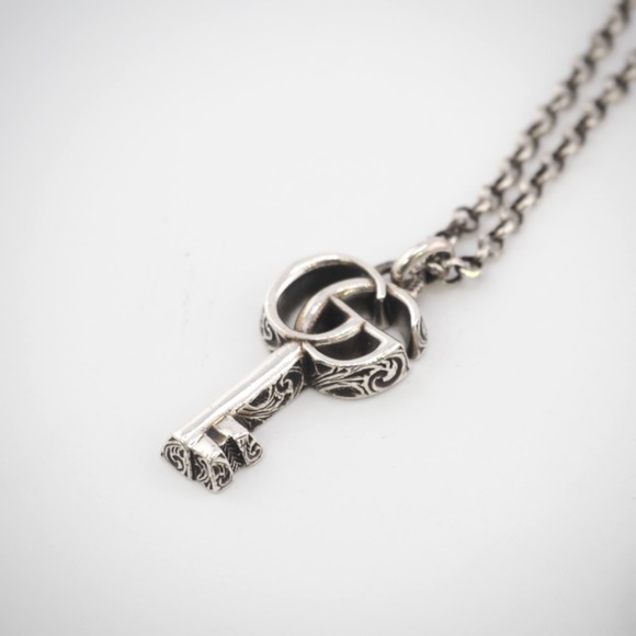 Gucci | Accessories | Gucci Arabesque Double G Key 925 46g Necklace ...